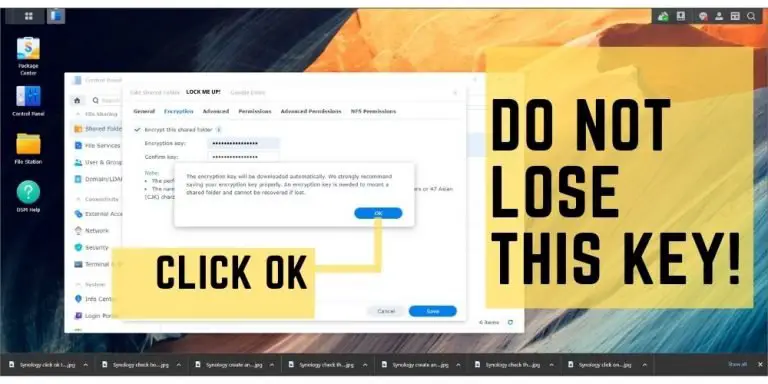 How to Encrypt and Lock a Shared Folder in Synology (With Pictures ...